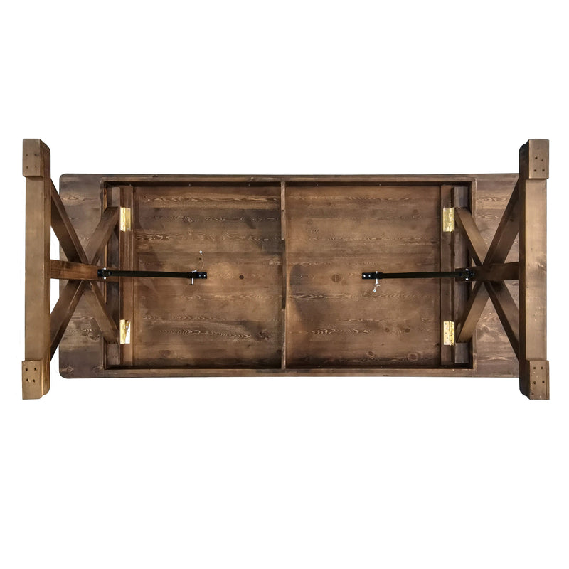 8'x40" X-Leg Farm Dining Table XA-F-96X40-XLEG- – Folding Chairs 4 Less